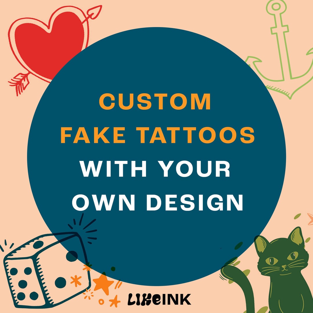 Temporary Custom Tattoo - A5 Sheet - Etsy