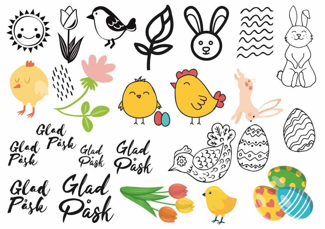Happy Easter Tattoos - Temporary Tattoos - A5 Sheet - Etsy