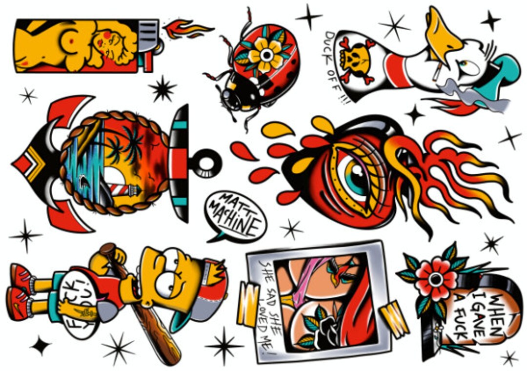 Flash 'duck Off' by Matt Machine at Straydogs Tattoo - Temporary ...