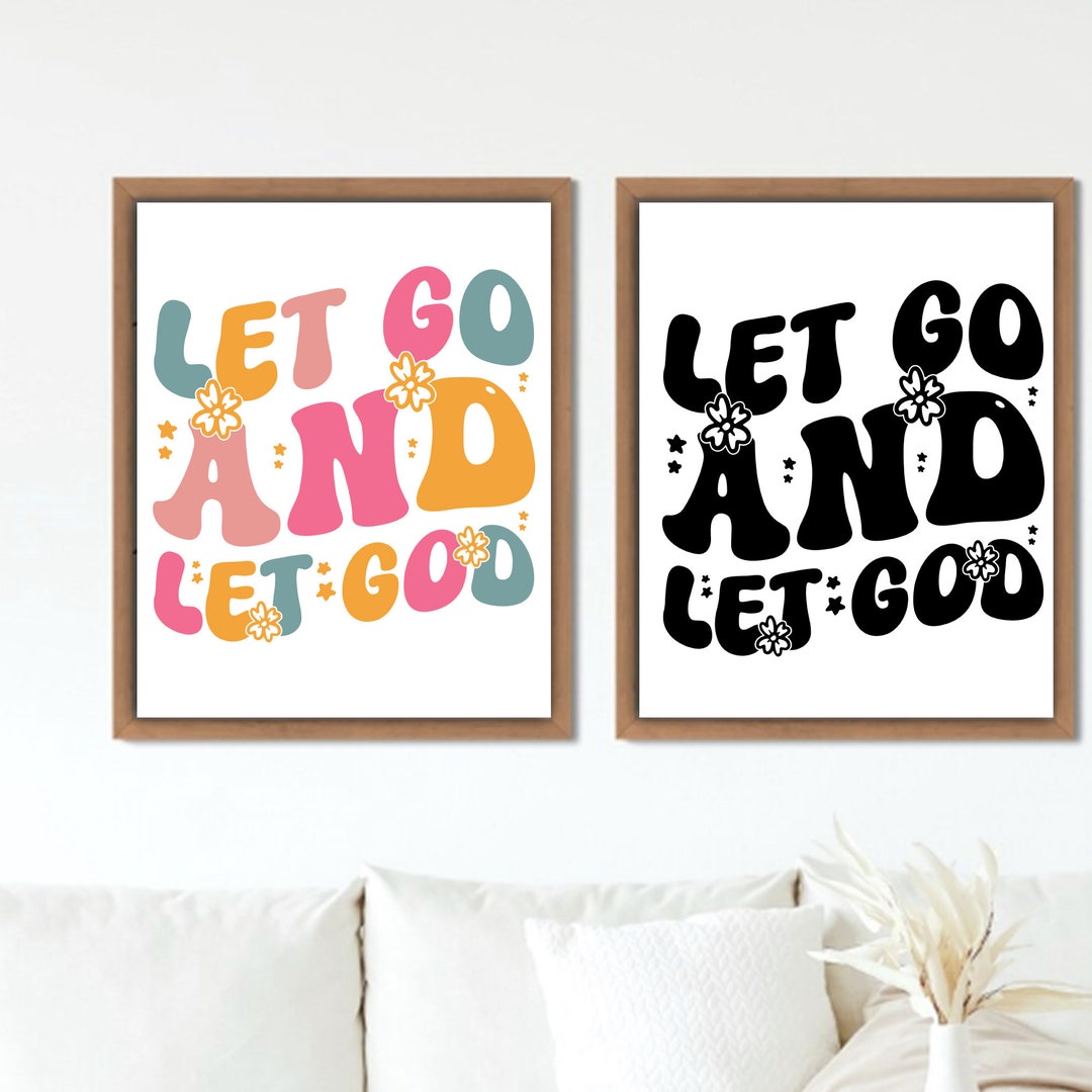 Let Go and Let God Svg Motivational Svg Inspirational Svg Christian Svg ...