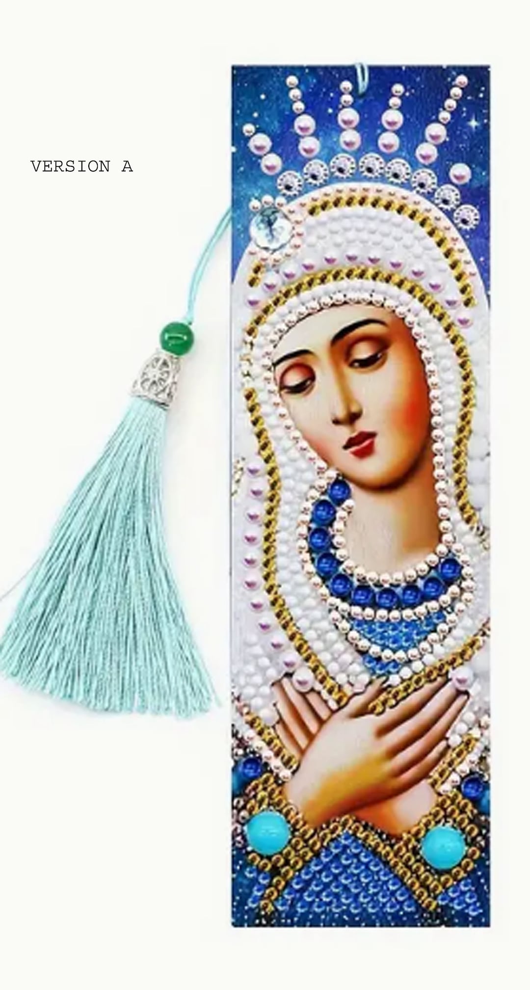 Madonna Virgin Mary Religious Bookmark Kit DIY Diamond Dots Everything ...