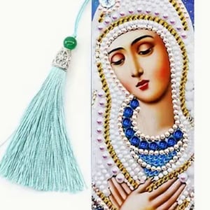 Madonna Virgin Mary Religious Bookmark Kit DIY Diamond Dots Everything ...