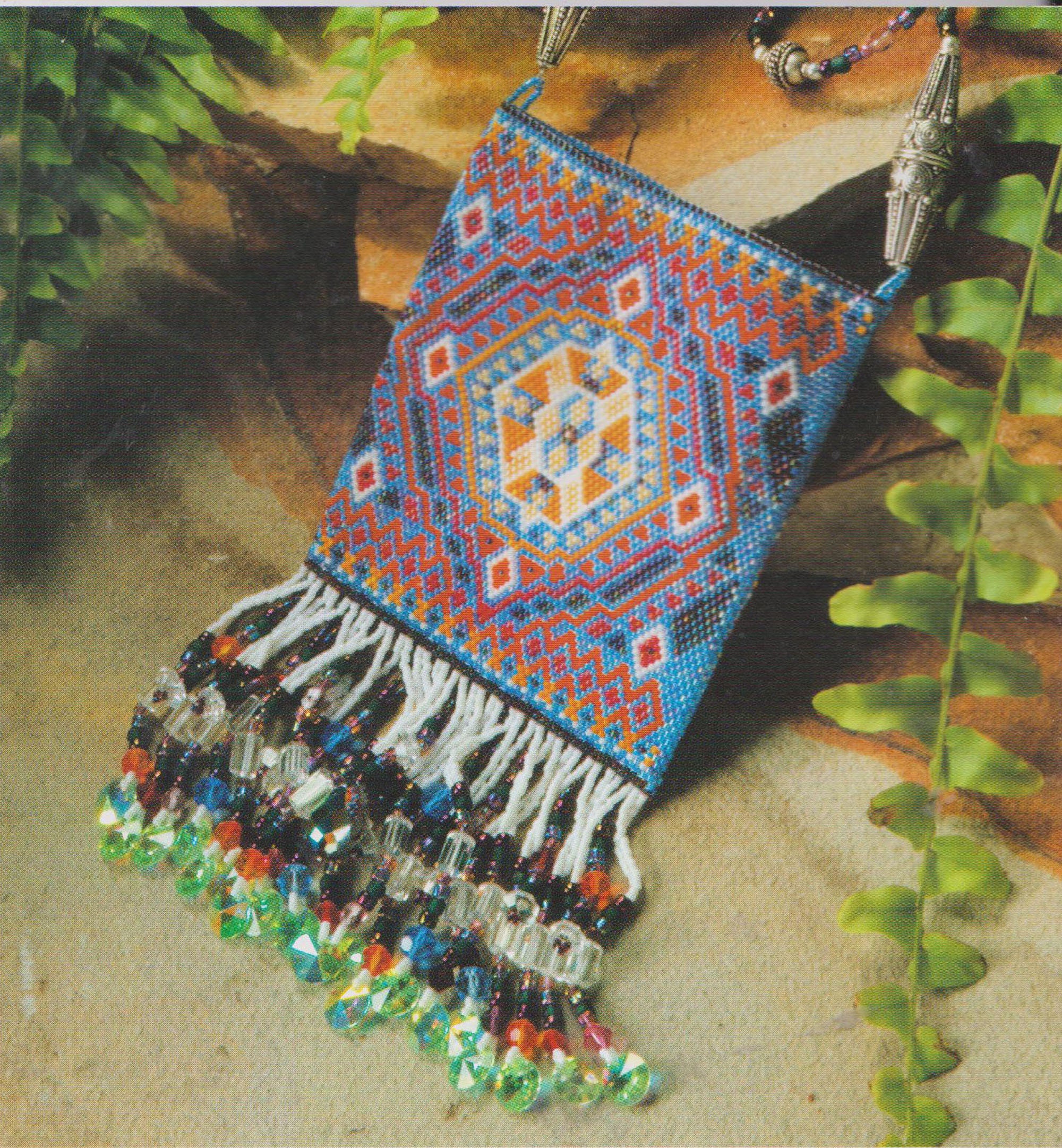 Rainforest Amulet Bag Pattern egret for Peyote or Brick Stitch - Etsy