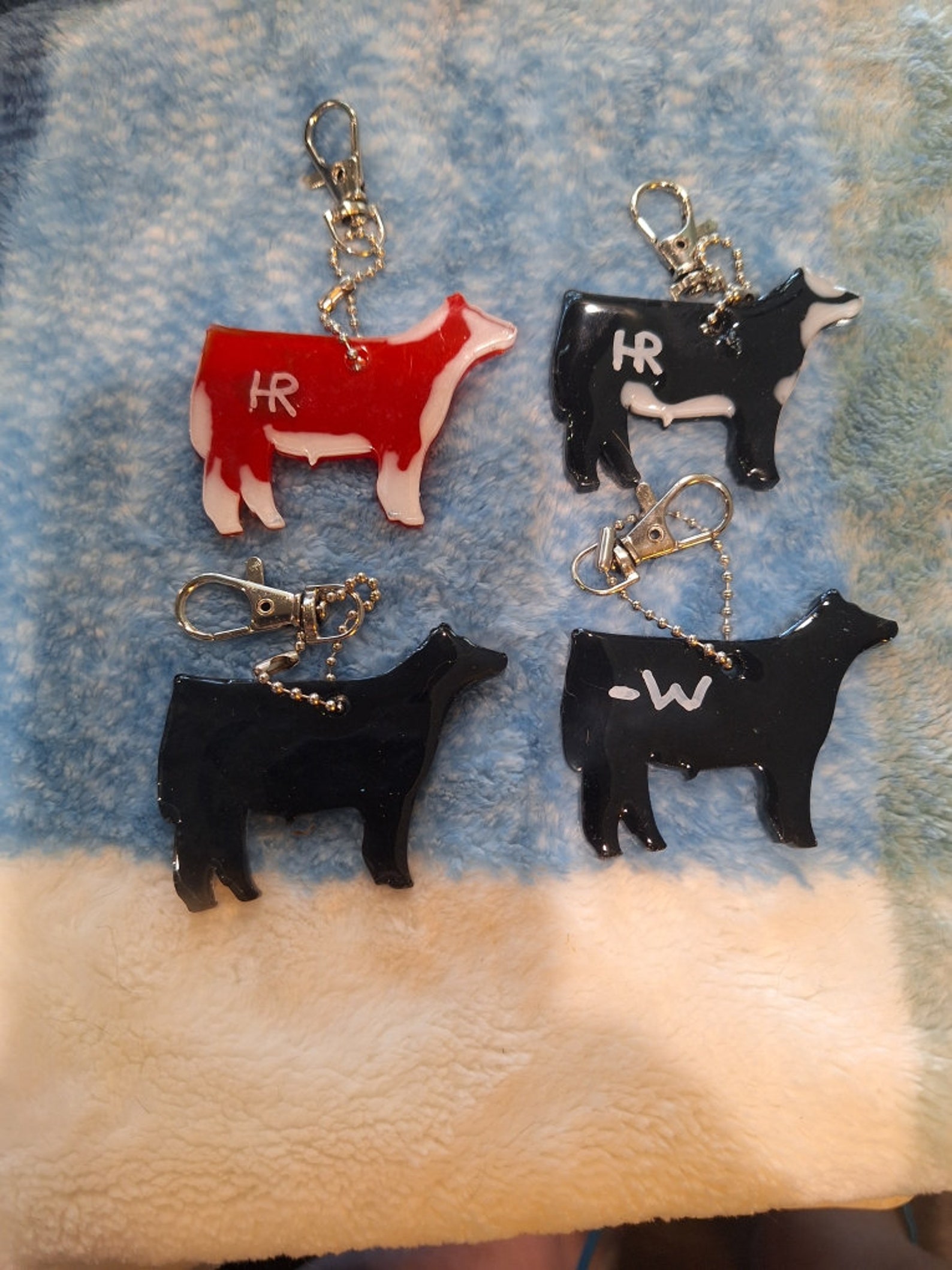 Customized Livestock Keychain/pendant Show Calf, Show Pig, Show Goat ...