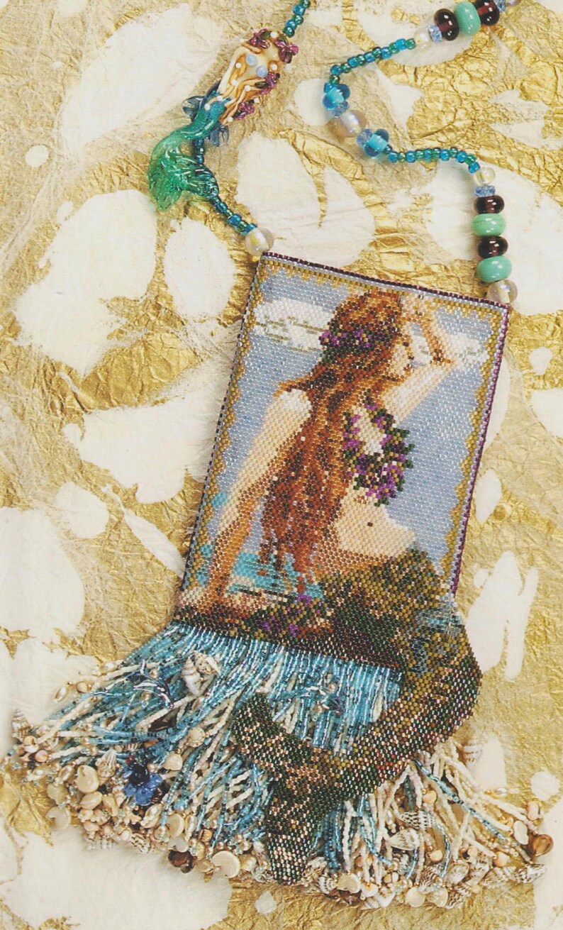 Mermaid Amulet Bag Pattern: Peyote or Brick Stitch (digital Download ...