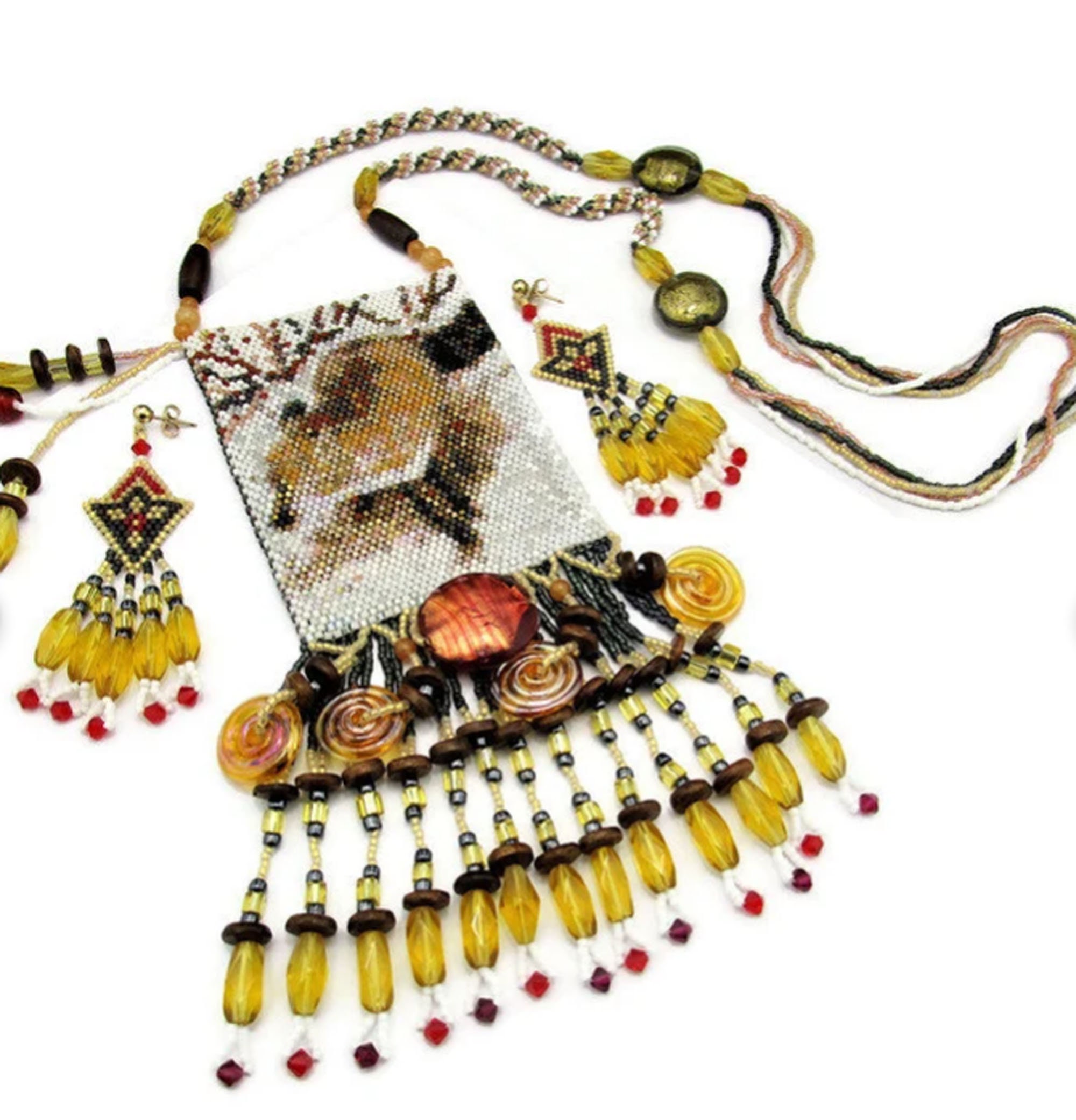 Foxy Amulet Bag Pattern for Peyote or Brick Stitch - Etsy