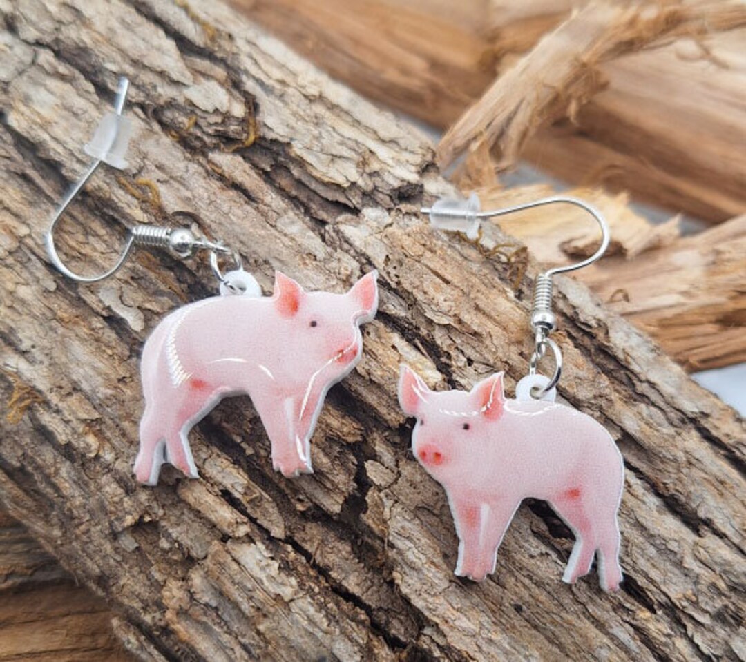 Pig Holstein Highland Jersey Cow Farm Ranch Homestead Animal Dangle ...