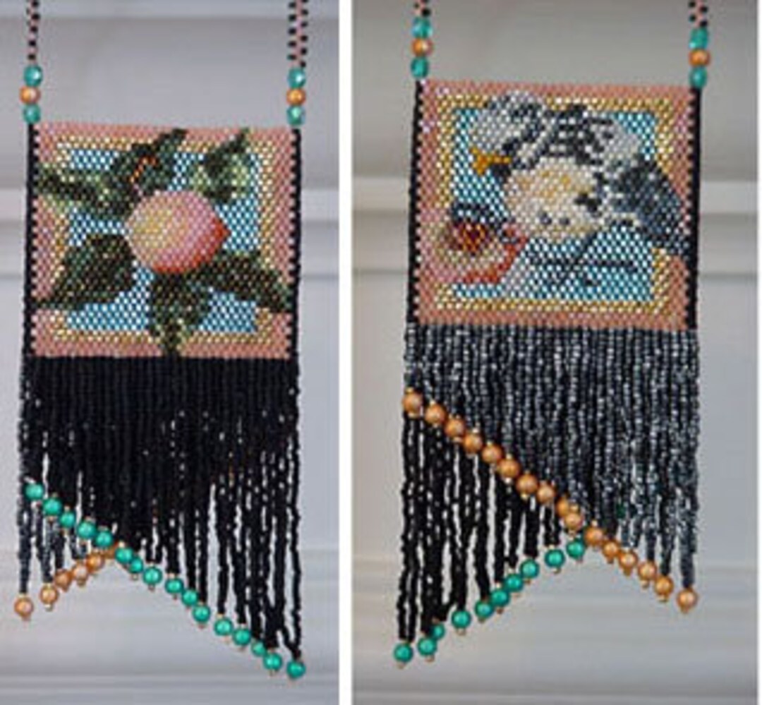 Chickadee Amulet Bag Pattern for Beadwork Bird Easy Pattern Brick or ...
