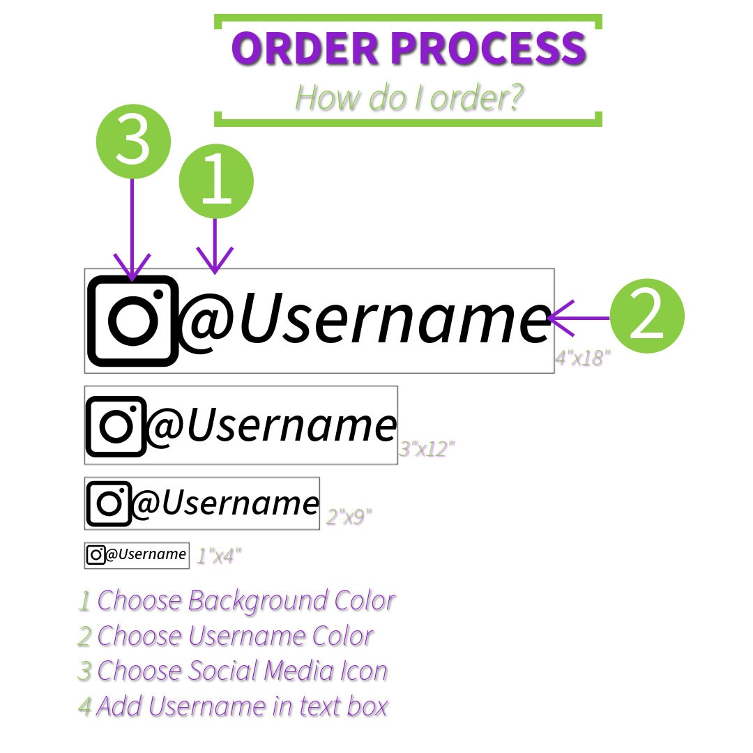 Social Media Watermark Sign - Etsy