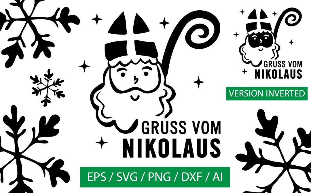 Nikolaus plotten svg / png / eps / ai / dxf - Etsy.de