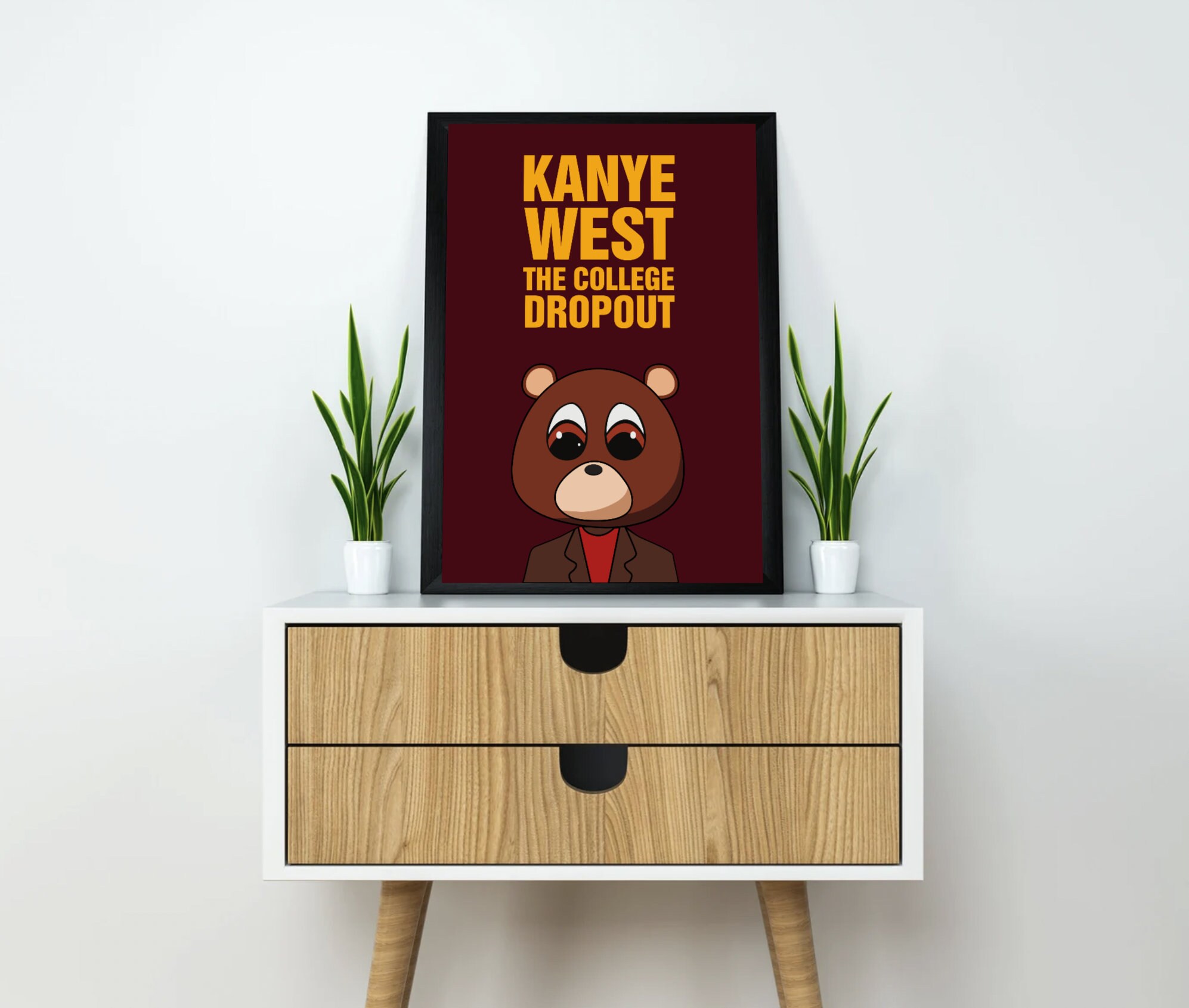 COLLEGE DROPOUT - New Kanye West Classic Rap Album Posters Digital Art ...