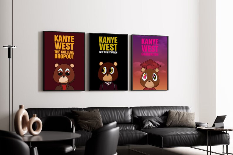 LATE REGISTRATION - New Kanye West Classic Rap Album Posters Digital ...
