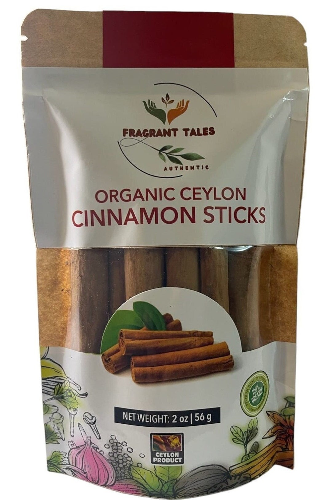 Organic Ceylon Cinnamon Sticks, Authentic Cinnamon, Premium Cinnamon ...
