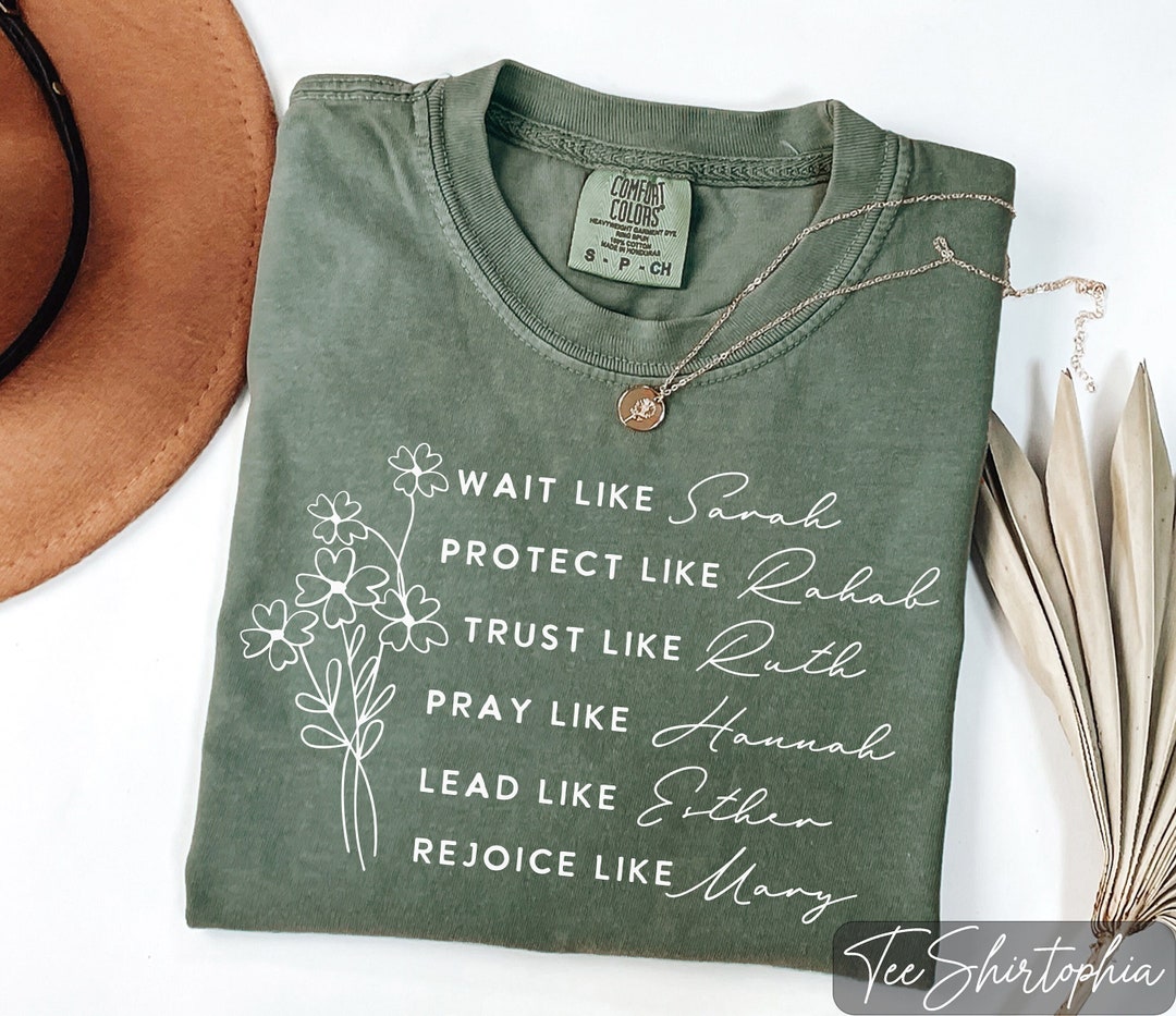 Comfort Colors® Religious Shirt, Women of the Bible Shirt, Bible Verse ...