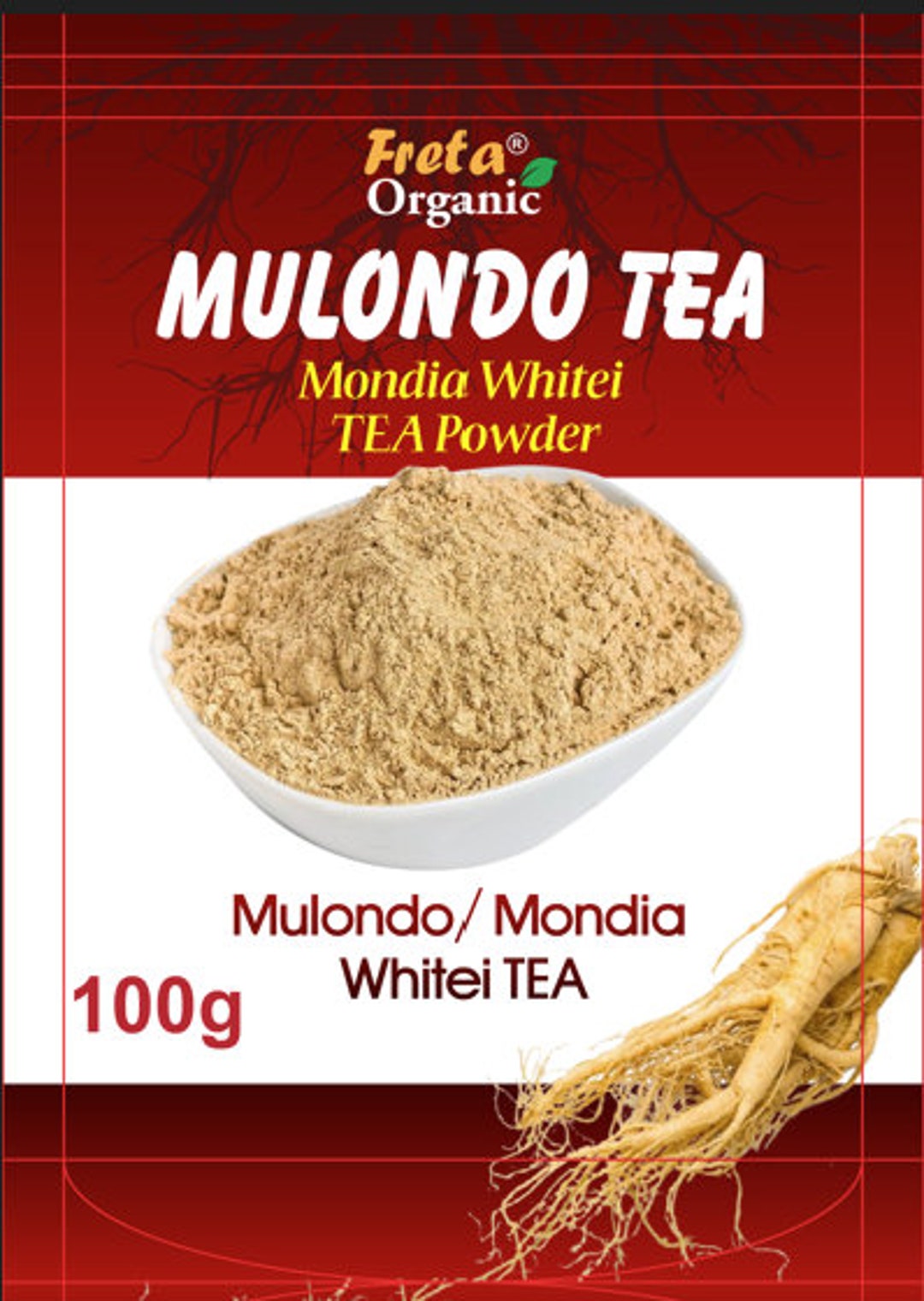 Organic Mulondo Tea - Mondia Whitei Root Powder | Pure White's Ginger ...