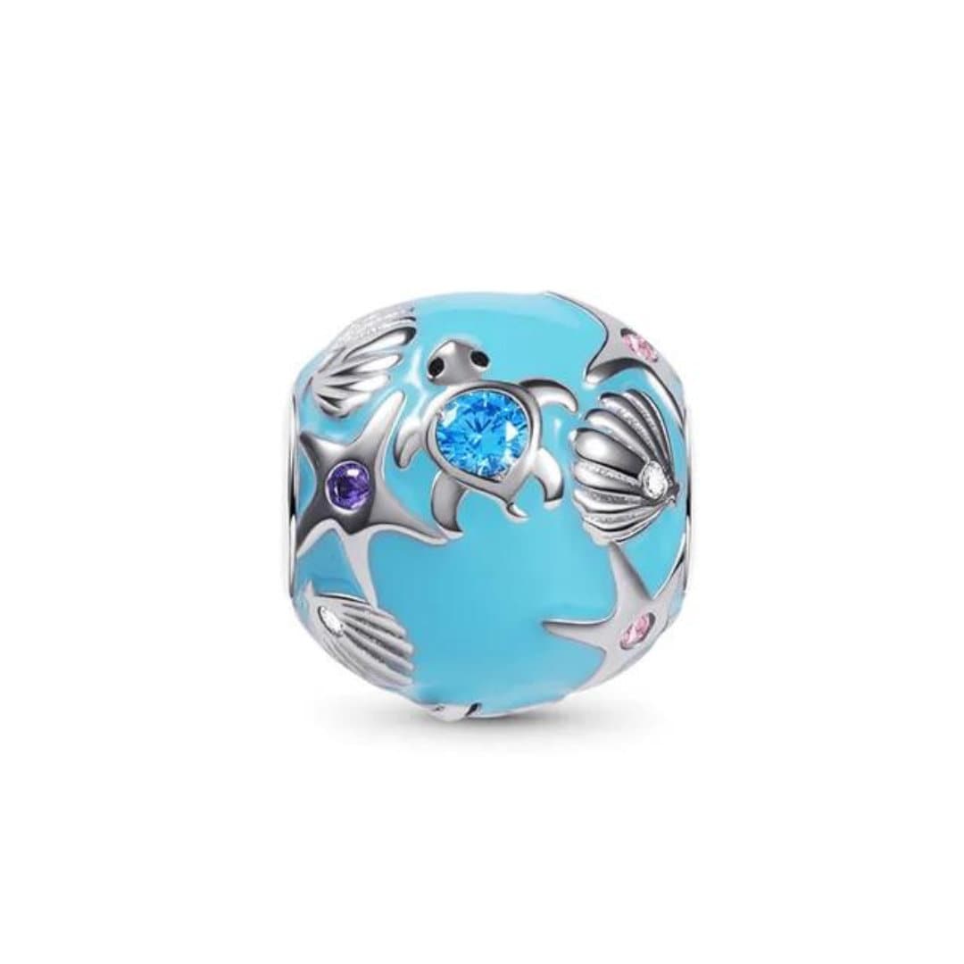 Charm Fits Pandora Original Bracelet 925 Silver Sea Turtle, Starfish ...