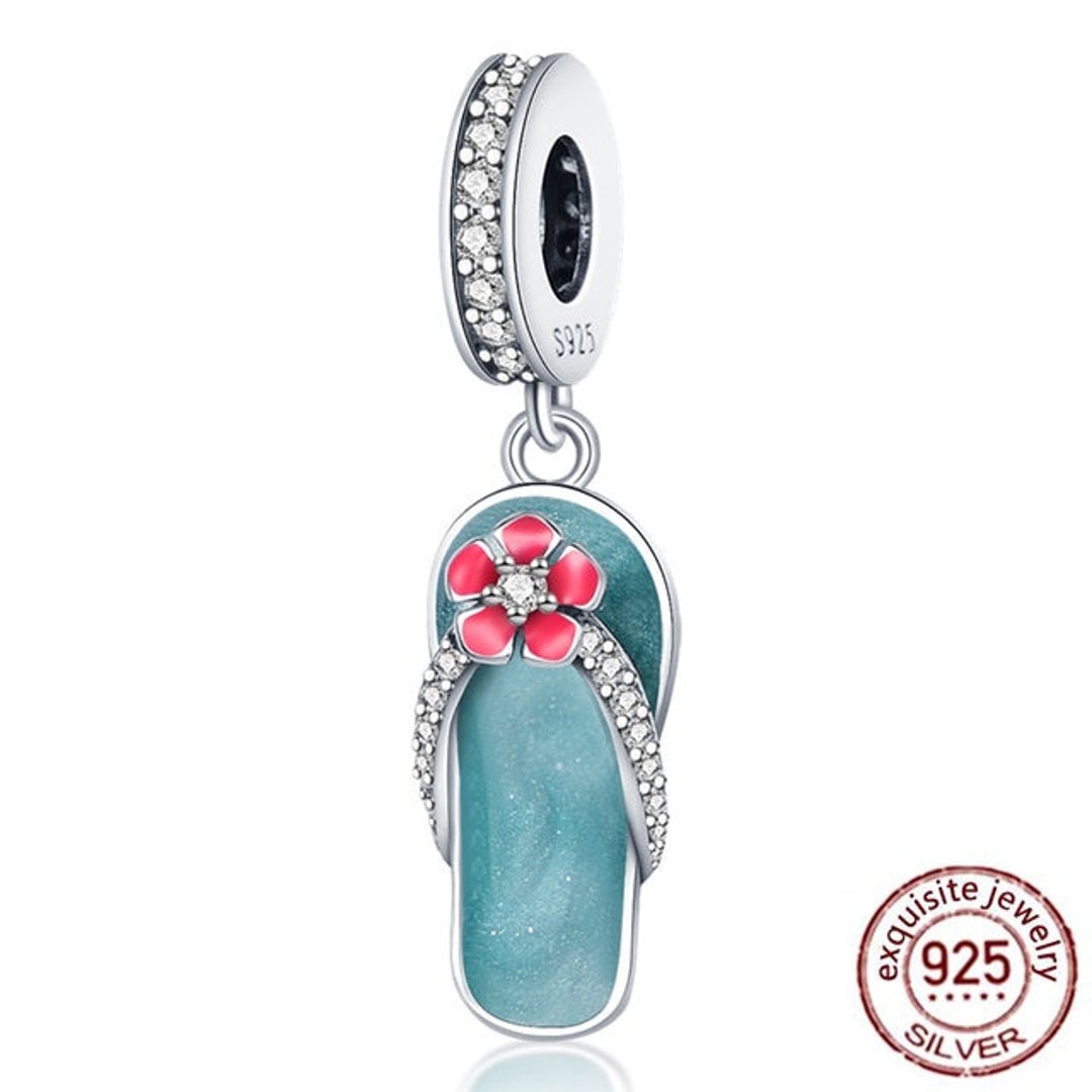 Charm Fits Pandora Original Bracelet 925 Silver Flip Flop - Etsy