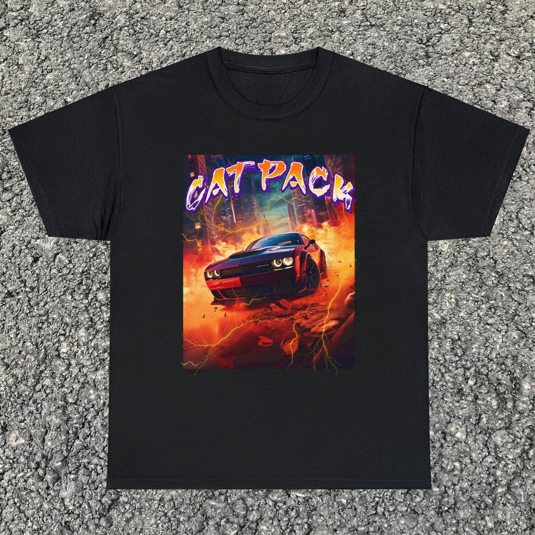 Dodge Challenger Hellcat Cat Pack T-shirt - Etsy