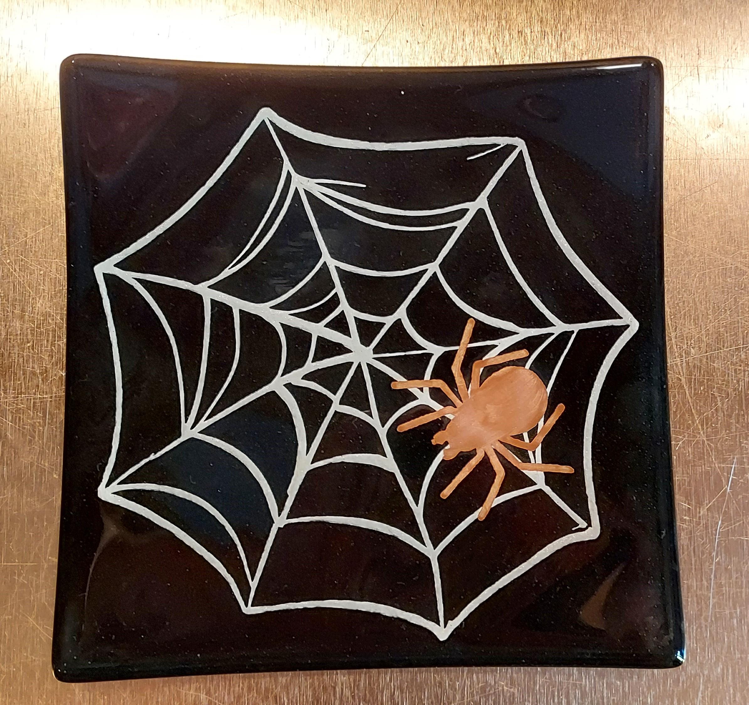 Scary Spider Plate - Etsy
