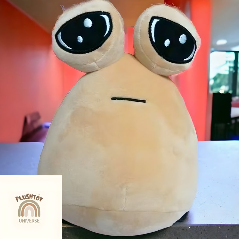 Alien Pou Plush Toy Brown Alien Plushie Pet Pou Stuffed Toy Alien Pou ...