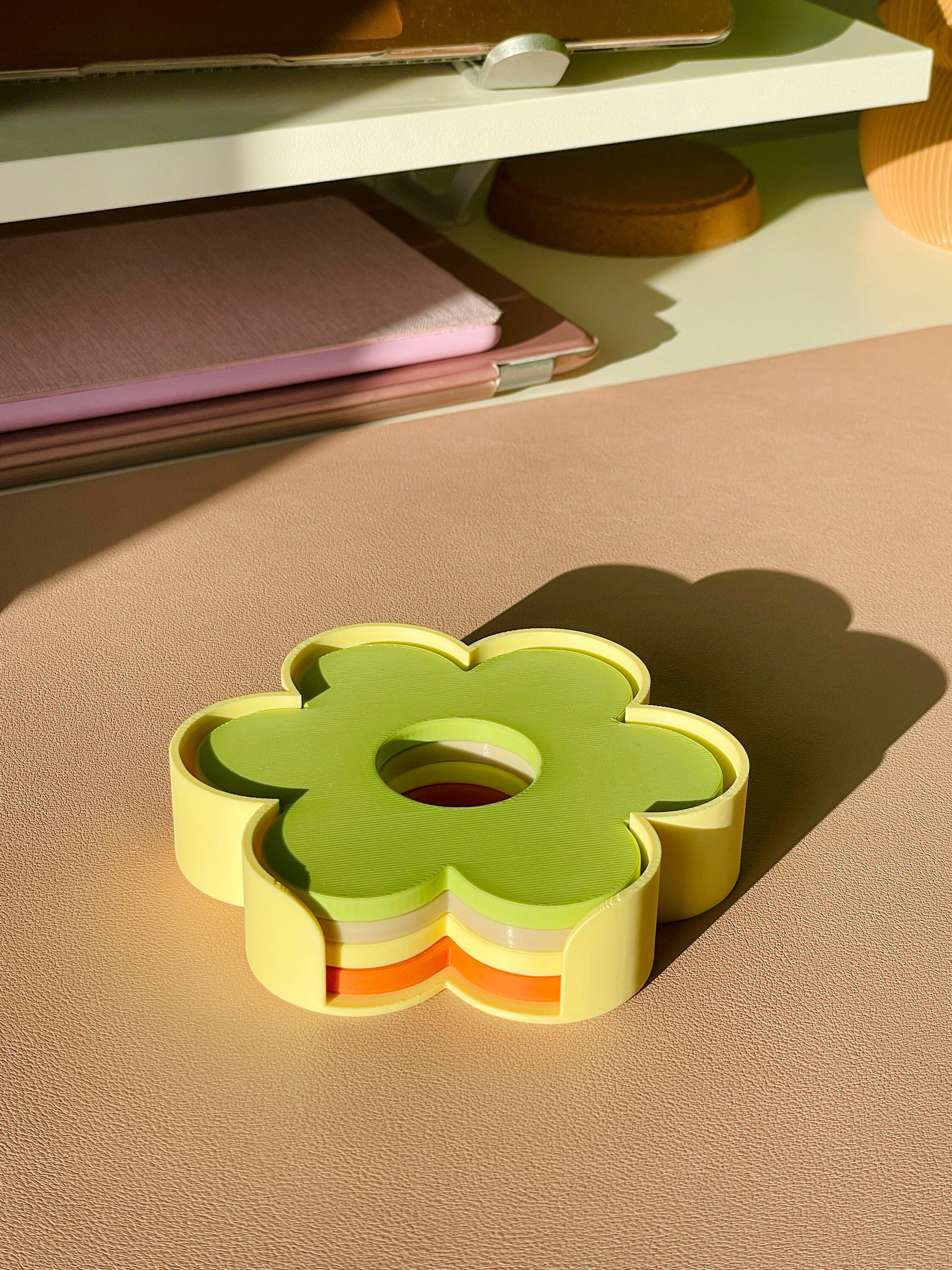 Flower Coaster Set | 3D Printed Eco-friendly PLA Filament - Etsy