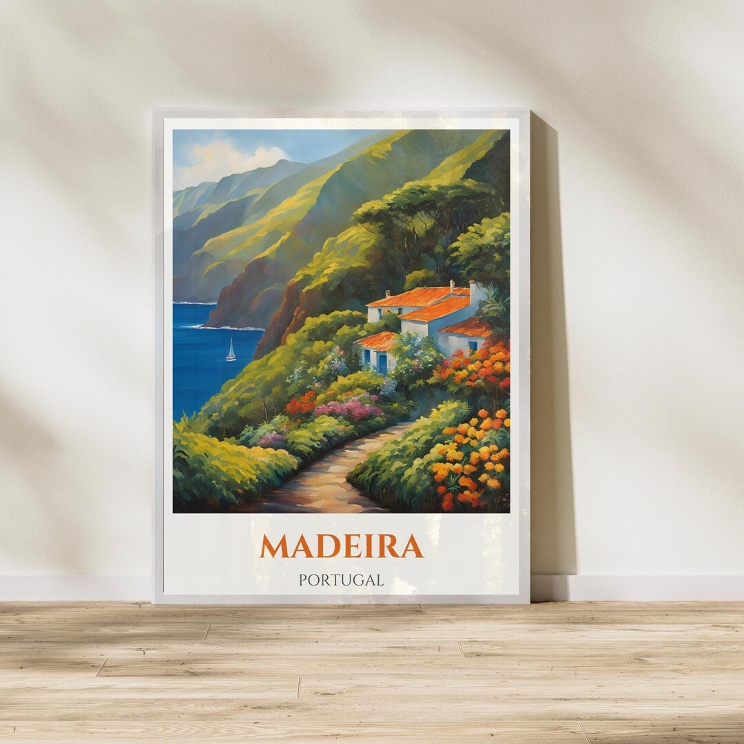 Madeira Wall Art, Madeira Print, Portugal Madeira Wall Art, Portugal ...