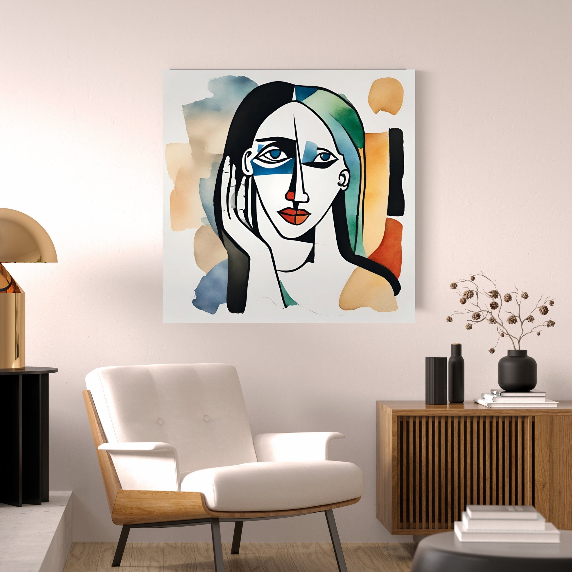 Picasso Art Print, Picasso Style Painting, Picasso Print, Picasso Wall ...