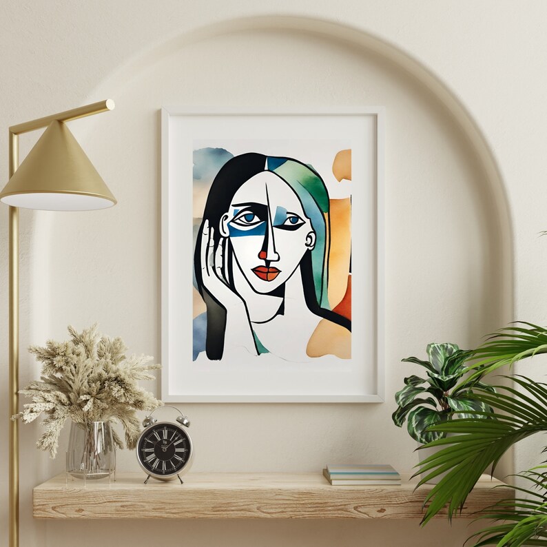 Picasso Art Print, Picasso Style Painting, Picasso Print, Picasso Wall ...