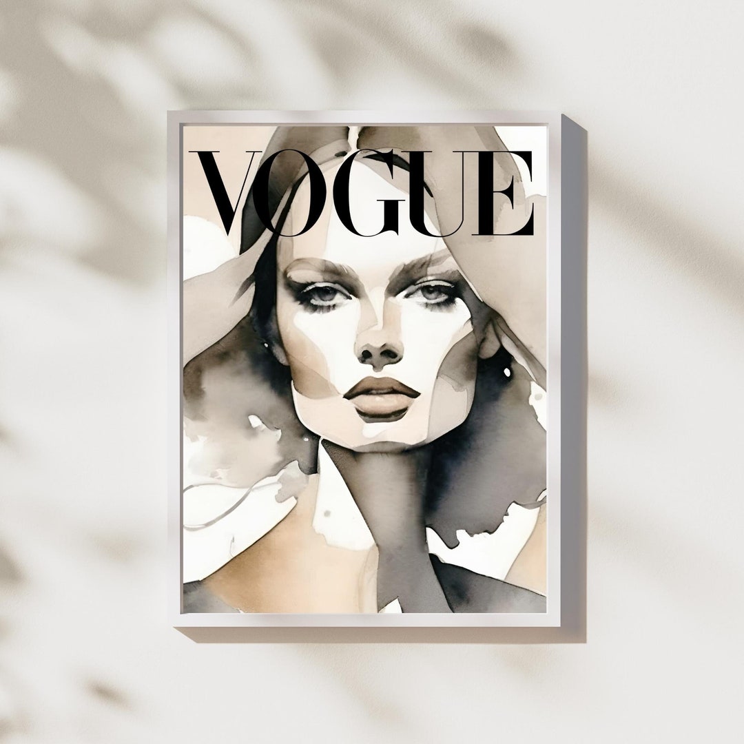 Vogue Poster, Luxury Designer Poster, Printable Wall Art, Vogue Wall ...