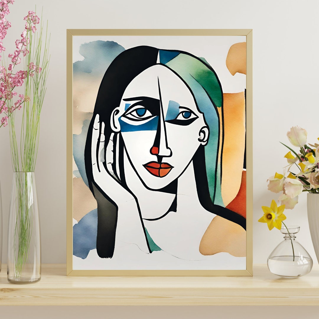Picasso Art Print, Picasso Style Painting, Picasso Print, Picasso Wall ...