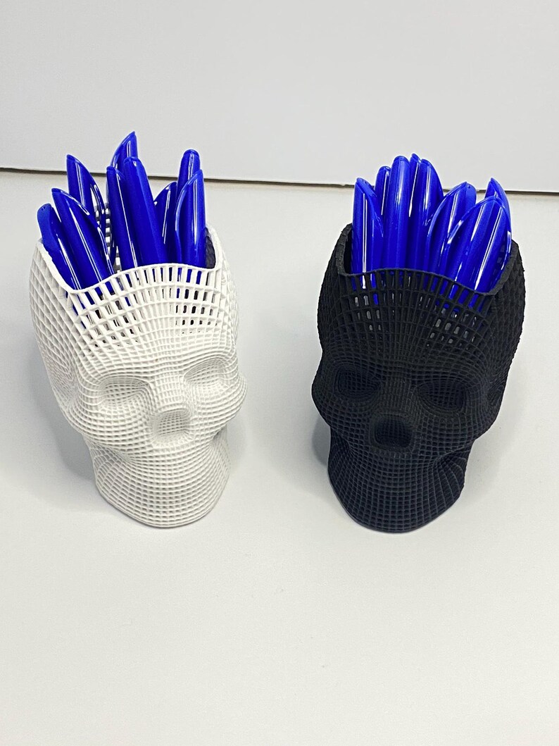 Mister BONE - 3D Printed Skull Pen Holder - Etsy