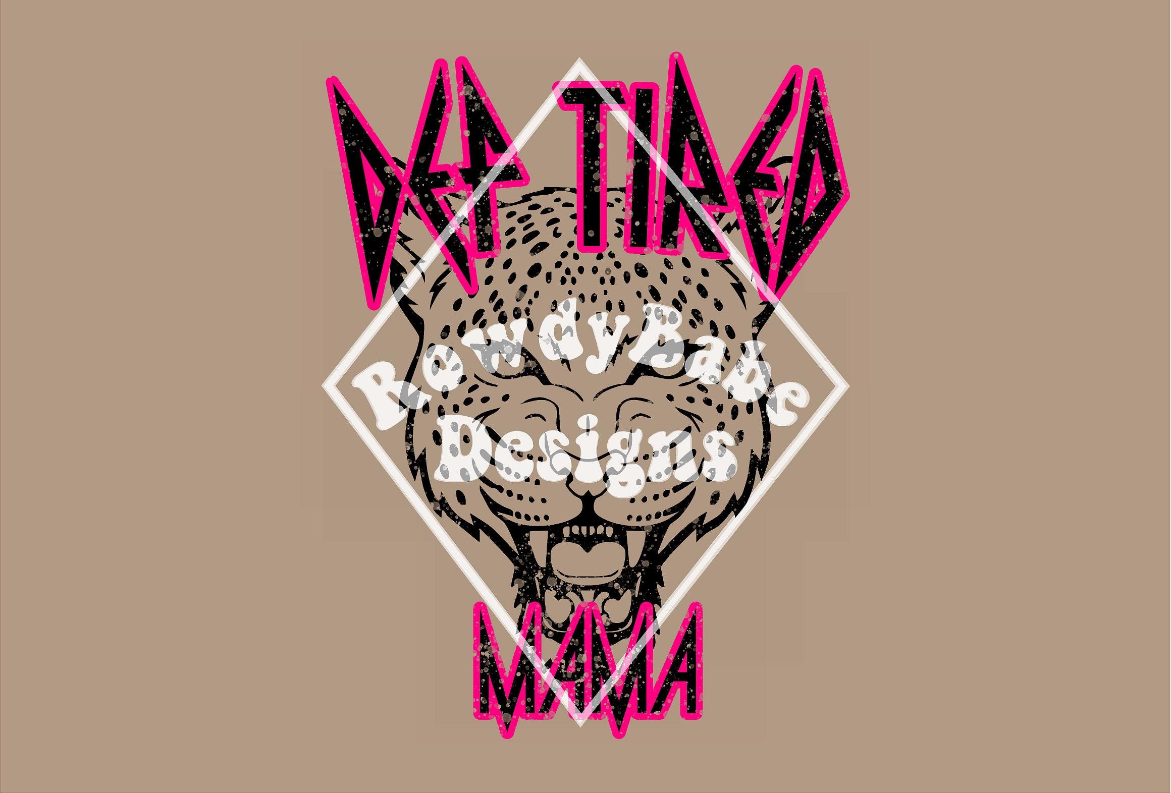 Def Tired Mama PNG, Sublimation Design Download, Trendy Png, Digital ...