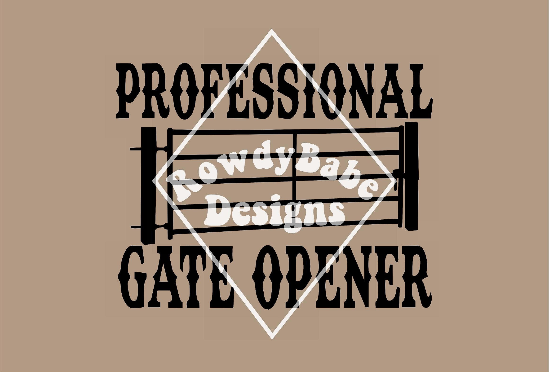 Professional Gate Opener PNG, Sublimation Design Download, Trendy Png ...