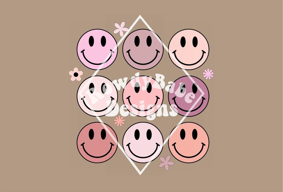 Groovy Smiley's PNG, Sublimation Design Download, Trendy Png, Digital ...