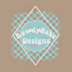 Checkered Smiley PNG, Sublimation Design Download, Trendy Png, Digital ...