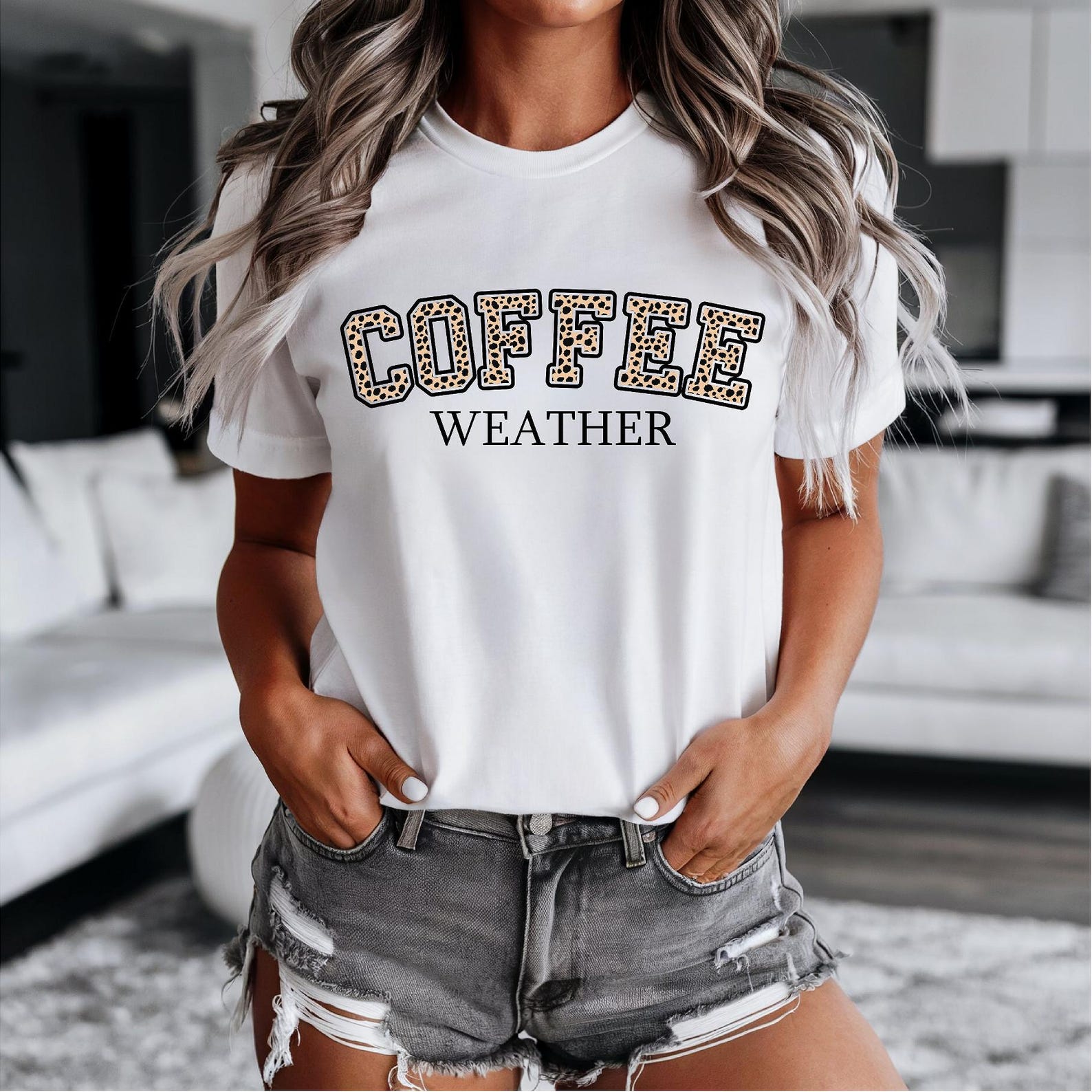 Coffee Weather PNG, Sublimation Design Download, Trendy Png, Digital ...