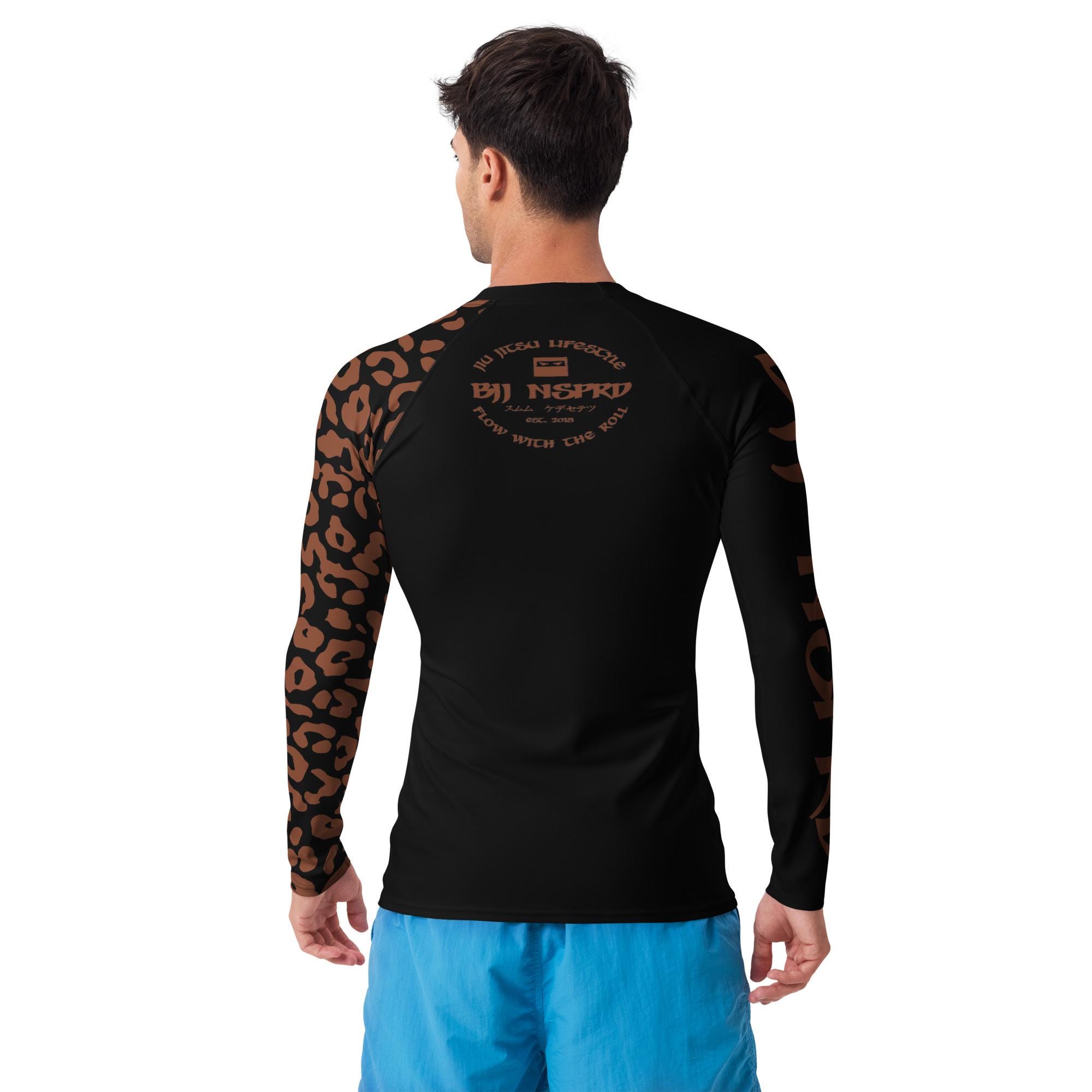 Cheetah Jiu Jitsu Brown Belt BJJ Men's Rash Guard - Etsy