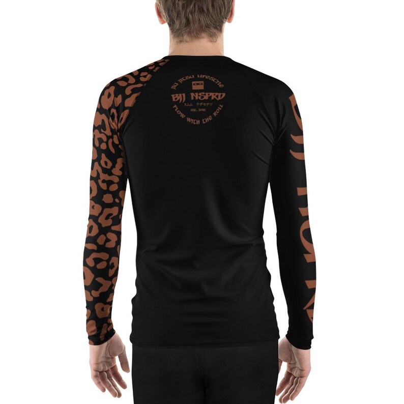 Cheetah Jiu Jitsu Brown Belt BJJ Men's Rash Guard - Etsy