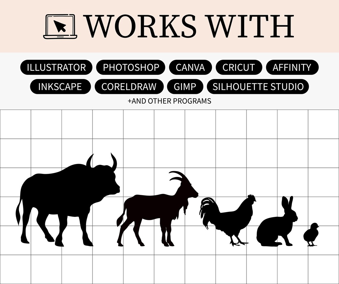 Animal SVG Bundle, Farm Animal SVG, Farm Life SVG, Farm Animal Cricut ...