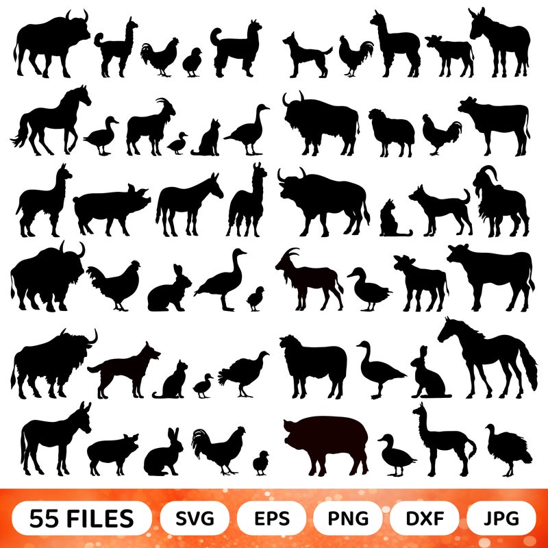 Farm Animals Svg - Etsy