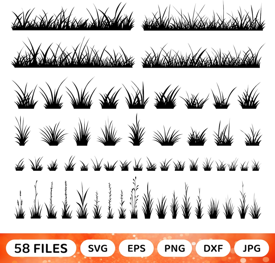 Grass Svg Bundle, Grass Cricut, Grass Clipart, Grass Svg Cut Files ...
