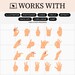 Cartoon Hands Bundle Svg, Gestures Svg, Hands Clip Art, Counting Hands ...