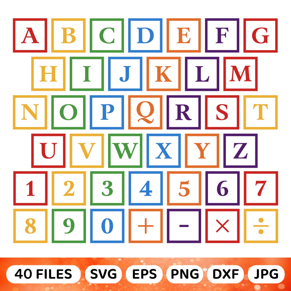 Alphabet Blocks Svg, Number Blocks Svg, Baby ABC Blocks SVG Cut File ...