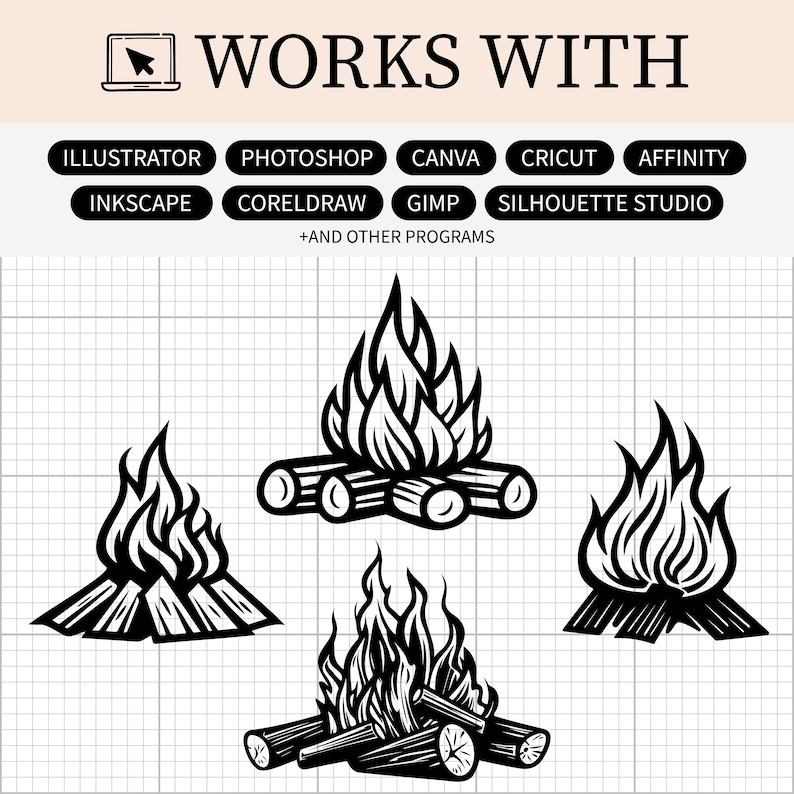 Campfire SVG, Camping Svg, Camp Fire Svg, Campfire Cut File, Bonfire ...