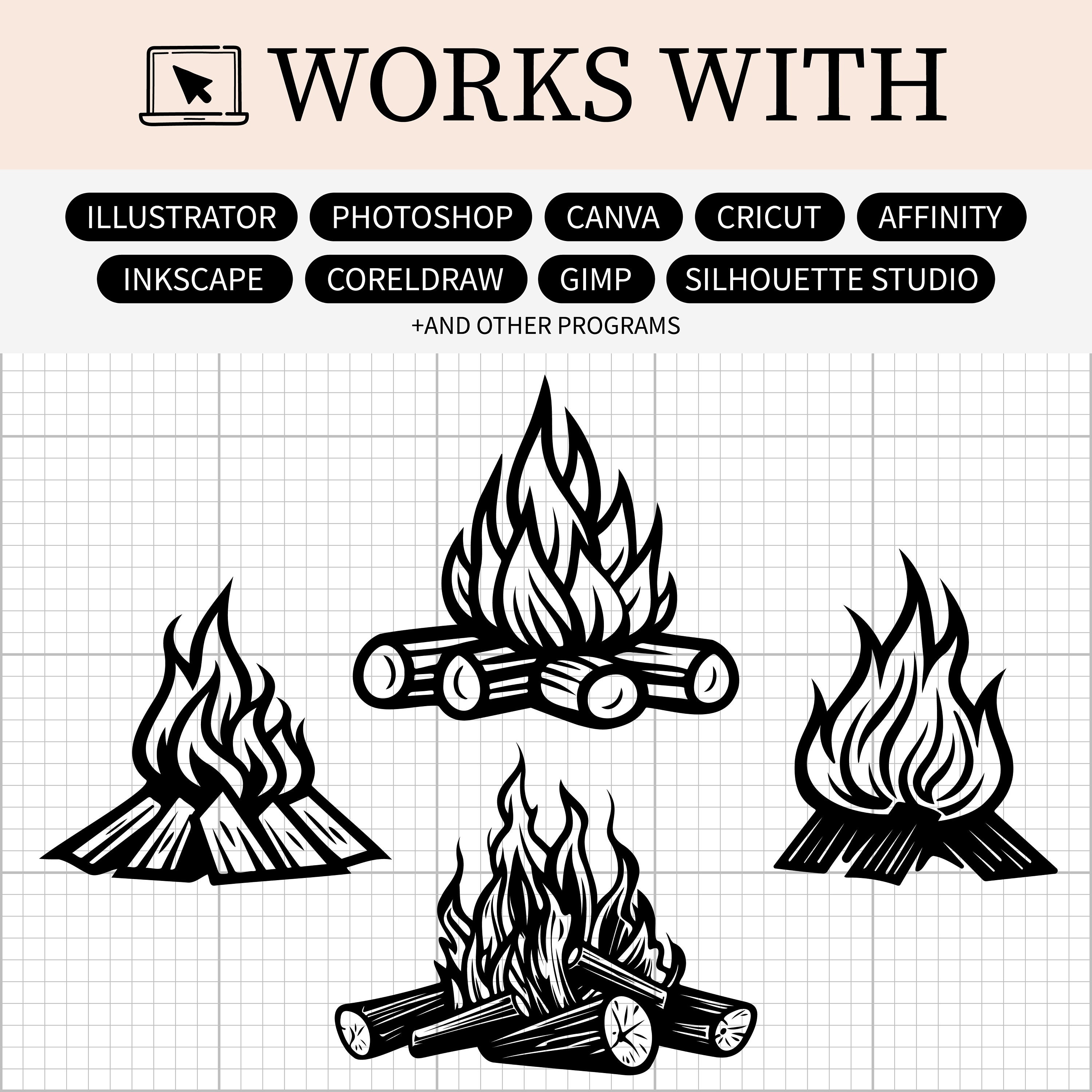 Campfire SVG, Camping Svg, Camp Fire Svg, Campfire Cut File, Bonfire ...