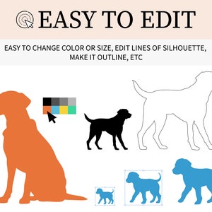 Labrador Bundle Svg, Dog Silhouette, Lab Svg, Dog Clipart, Labrador ...