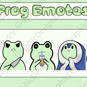 Frog Emotes (5) | Twitch | Discord | Stream | Instant Download - Etsy