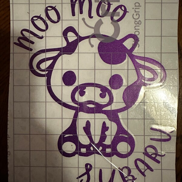 Moo Moo Subaru Sticker - Etsy