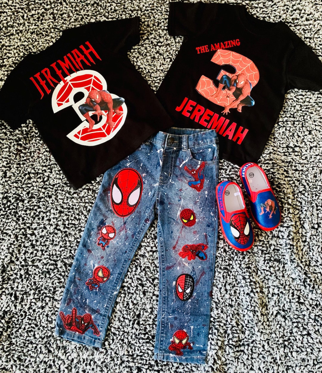 Spider Man Custom Birthday Outfit/childrens Birthday/spider Outfit ...