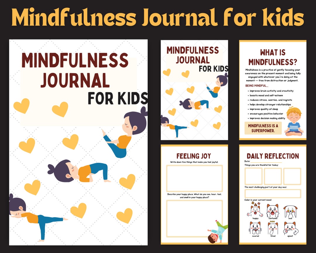 Mindfulness Journal for Kids - Etsy